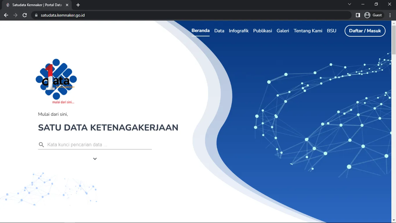 Satudata Kemnaker | Portal Data Ketenagakerjaan RI